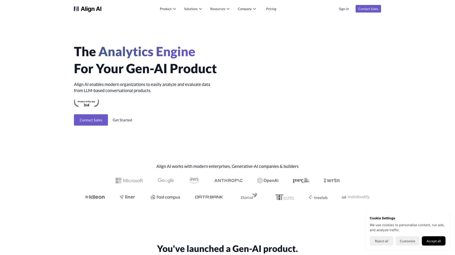 Align AI - The Analytics Engine For Your Gen-AI Product | Hayo, Hayo ...