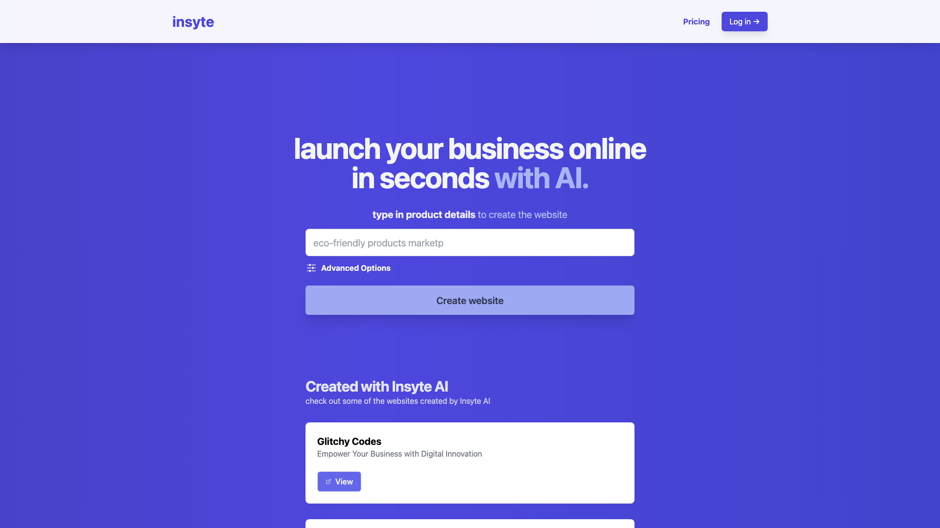 Insyte | AI-Powered Landing Pages Created in Seconds | Hayo, Hayo App ...