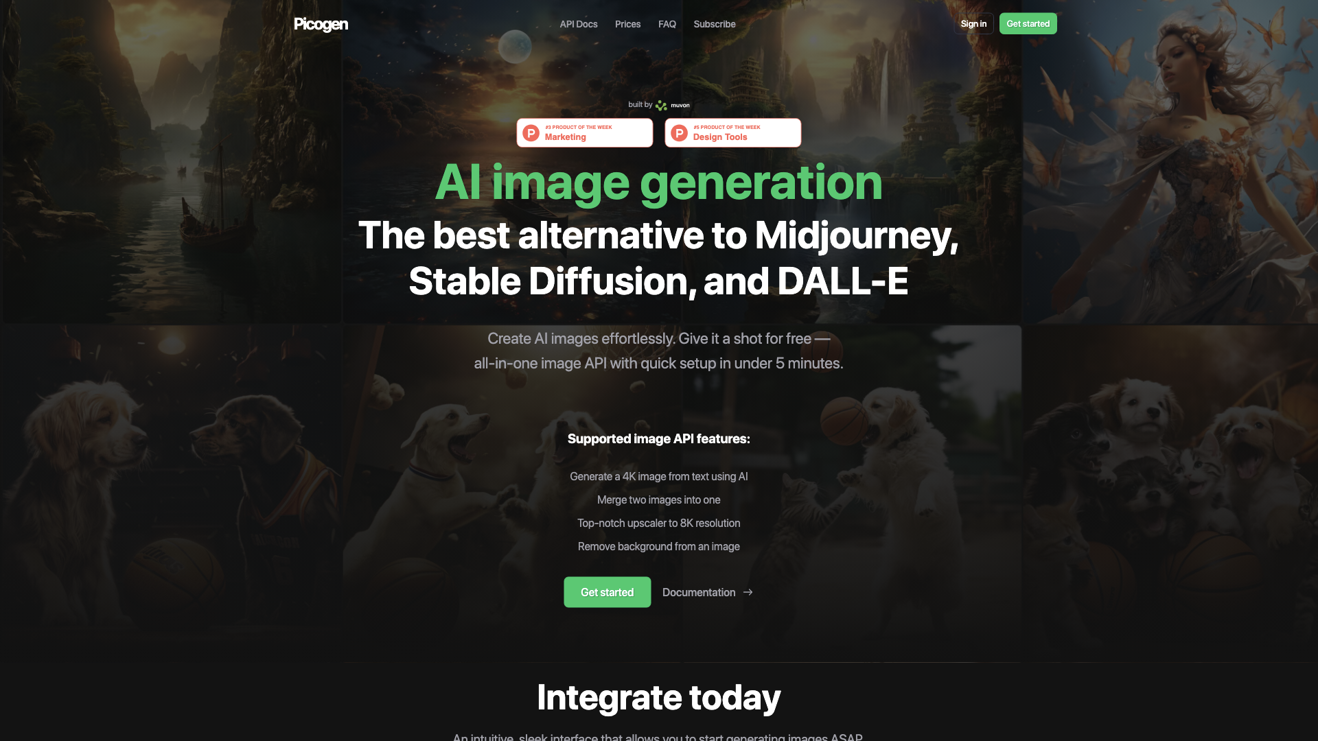 Picogen | AI Image generation API - The best alternative to Midjourney, Stable Diffusion, and ...