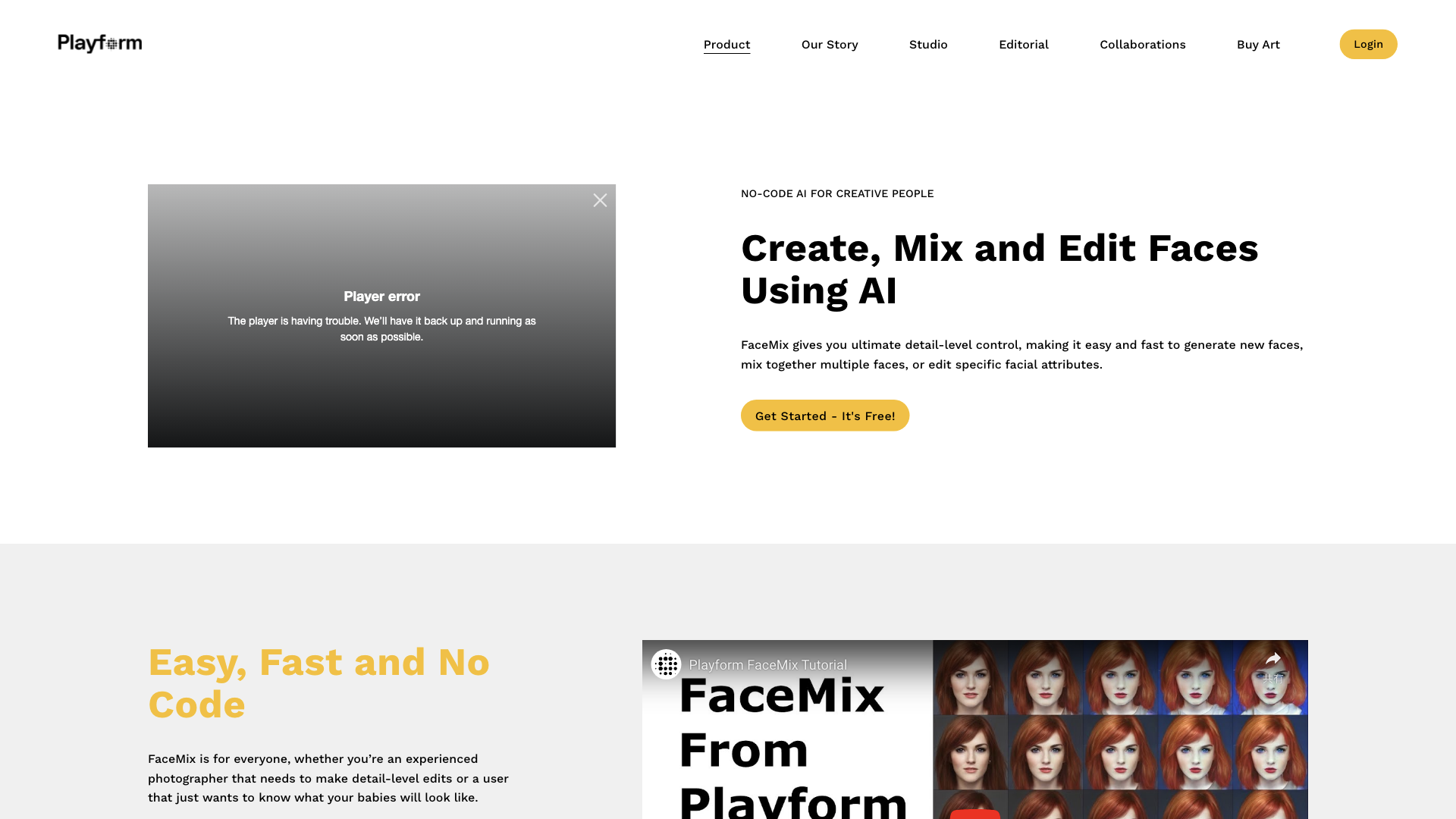 Unlimited Free Face Mix AI Generator - Playform - AI Art Generative ...