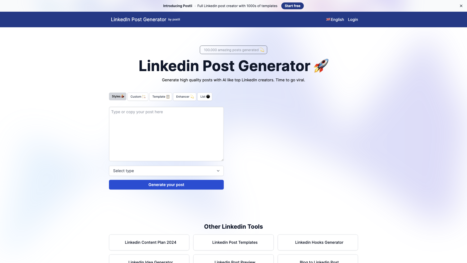 Linkedin Post Generator 🚀 | Hayo, Hayo App,Hayo Download,AI tool,AI ...