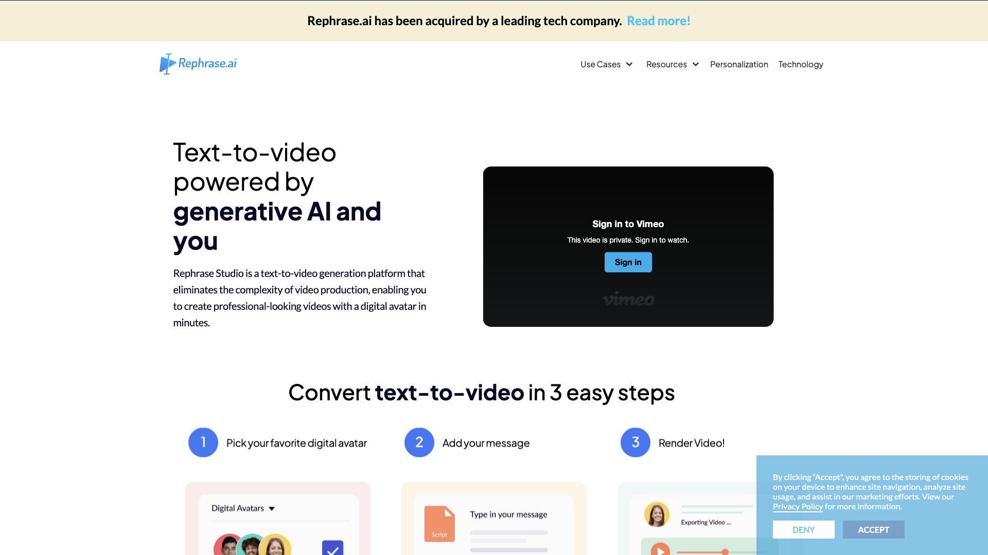 Rephrase.ai: Convert Text into Engaging AI Videos in Minutes | Hayo ...