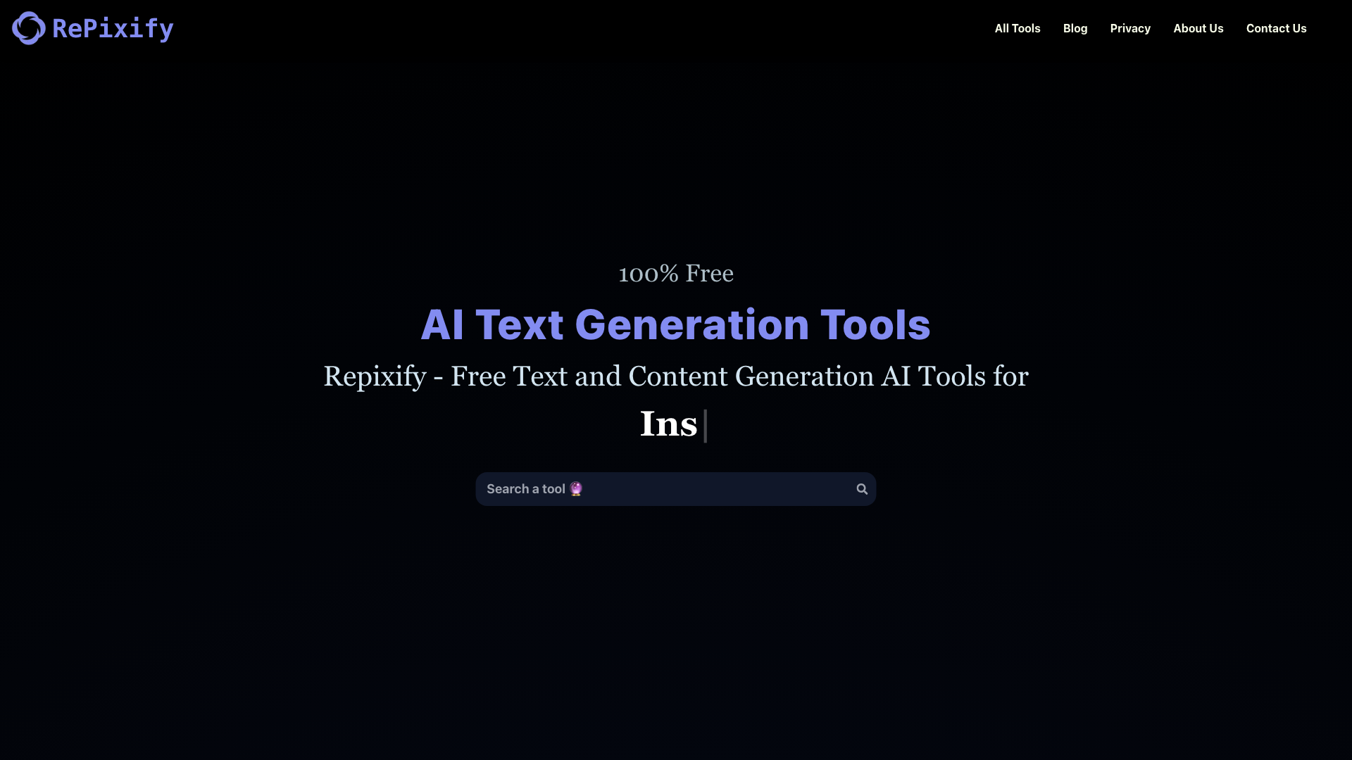 Repixify - Free AI Text Tools [100% FREE - No Login Required] | Hayo ...