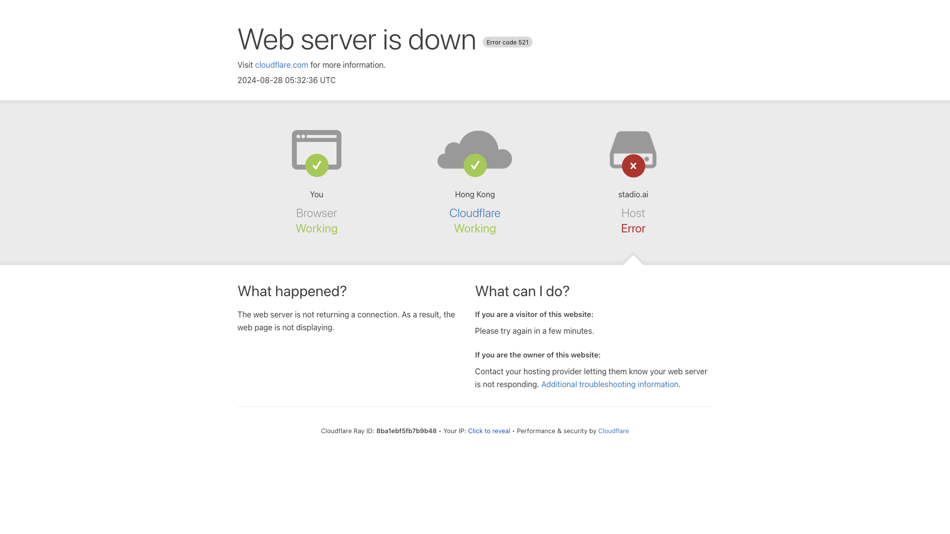 stadio.ai | 521: Web server is down | Hayo, Hayo App,Hayo Download,AI tool,AI News,AI Group,AI ...