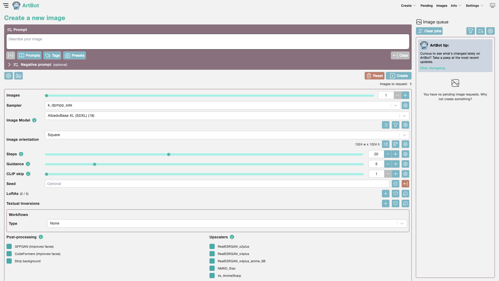 ArtBot - Create images with Stable Diffusion, utilizing the AI Horde ...